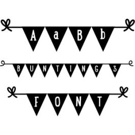 bunting font