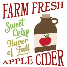 farm fresh apples sign