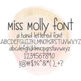 miss molly font