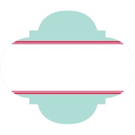 scalloped label