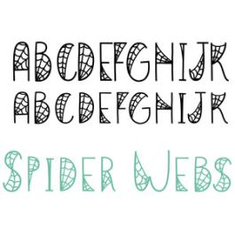 spider webs font