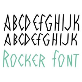 rocker font