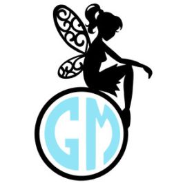 fairy monogram frame