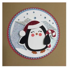 penguin folded card