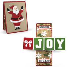 twist pop card santa
