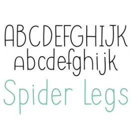 spider legs font