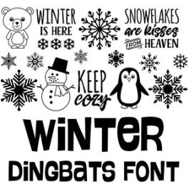 winter dingbats font