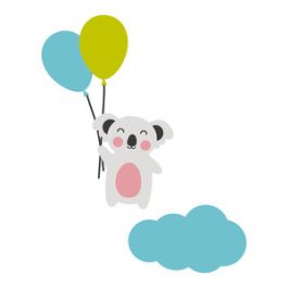 koala with balloons