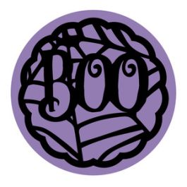 boo circle label