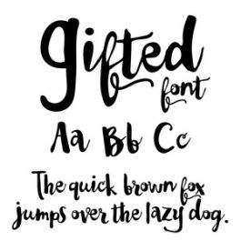 cg gifted font