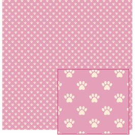 pink paw print pattern