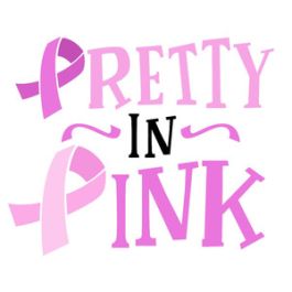 pretty in pink breast cancer ribbon