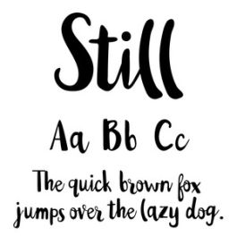 cg still font