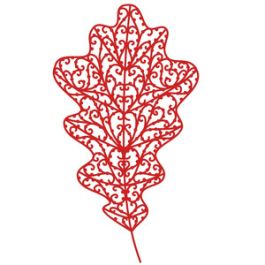 filigree oak leaf