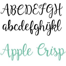 apple crisp font