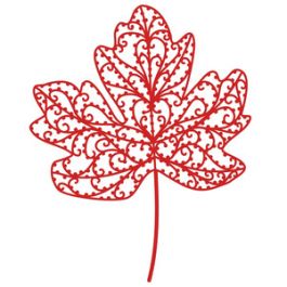 filigree maple leaf