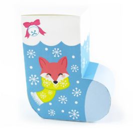 fox christmas stocking box
