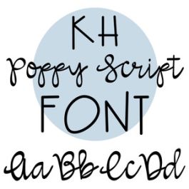 poppy script font