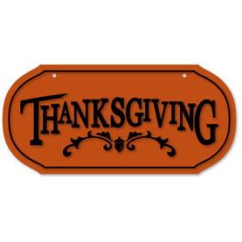 thanksgiving vinyl plaque