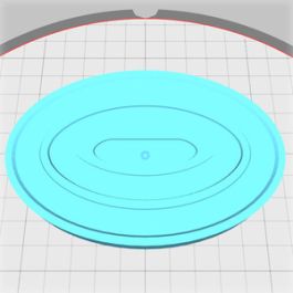 lid for oval box with 5mm gemstone channels|231182