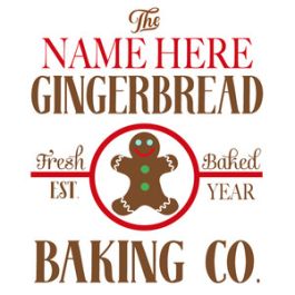 custom gingerbread baking sign
