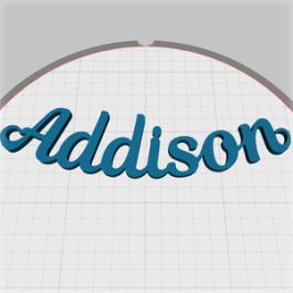addison name pendant