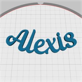 alexis name pendant