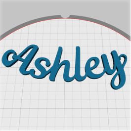 ashley name pendant