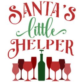 santa's little helper wine