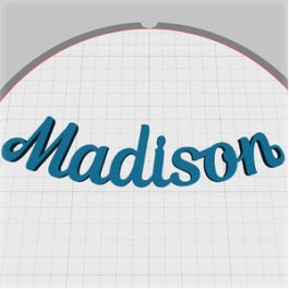 madison name pendant