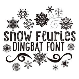 snow flurries dingbat font