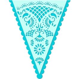 lace pennant flag|23471