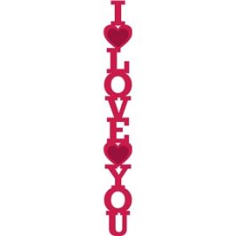 i love you vertical phrase