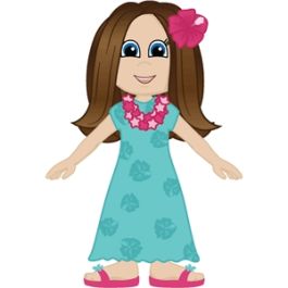 hawaiian paper doll