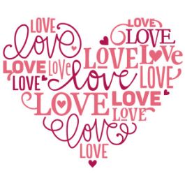 lots of love heart collage