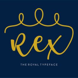 rex script font
