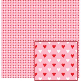 pink and red heart pattern