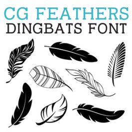 cg feather dingbats