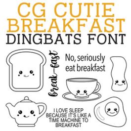 cg cutie breakfast dingbats