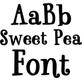 sweet pea font|250612