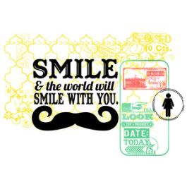 smile word art