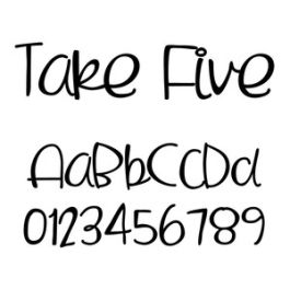 take five font