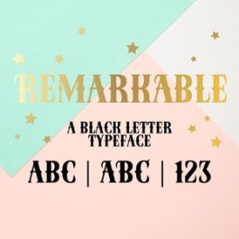 silhouette remarkable font