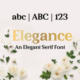 silhouette elegance font|255706