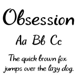 cg obsession font