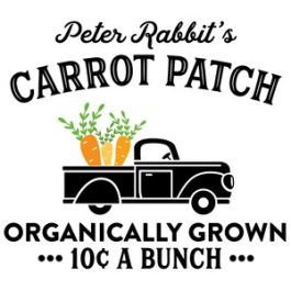 peter rabbit's carrot patch sign