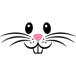 easter bunny face|256546