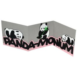 panda-monium accordion card|256900