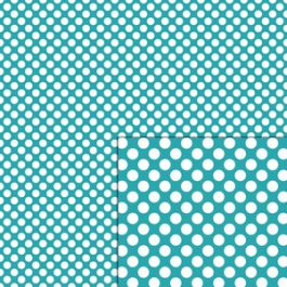polka dots teal pattern