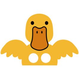 finger puppet - duck